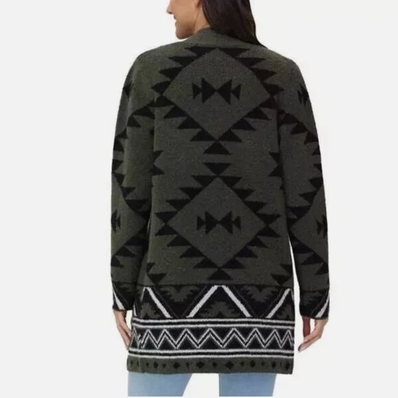 Frye | Sweaters | Frye Womens Southwestern Jacquard Cardigan Sz Small ...